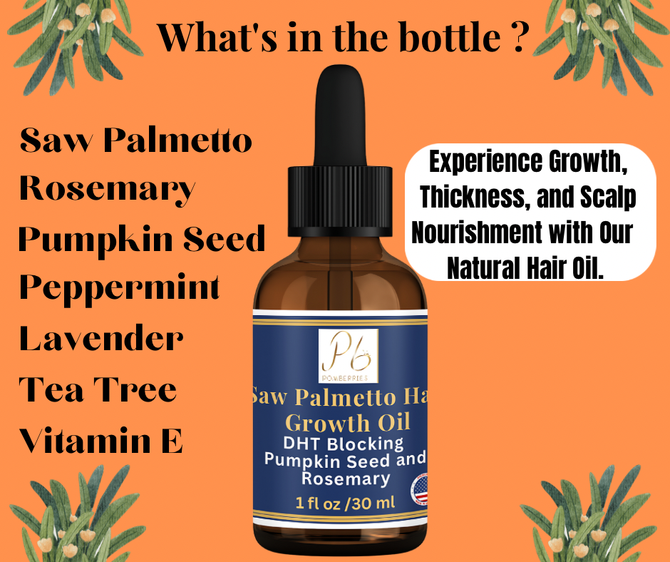 Saw Palmetto Oil For Hair Growth. Hair Thickening .Moisturizing For ...